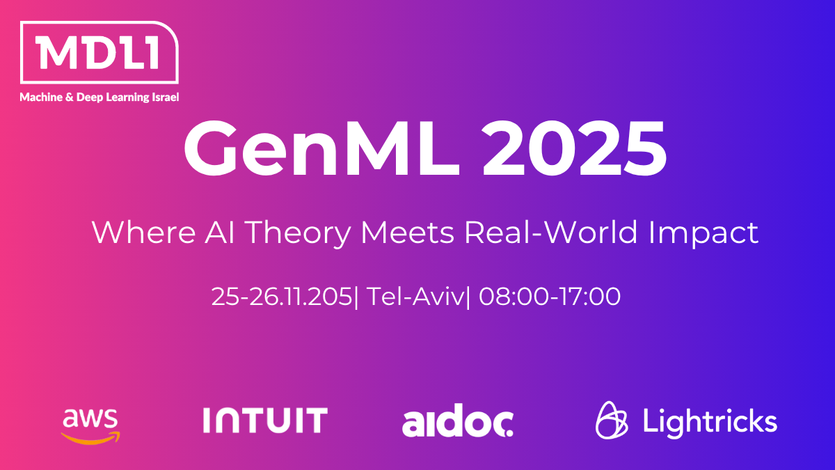 GenML 2025 | Machine Learning Israel